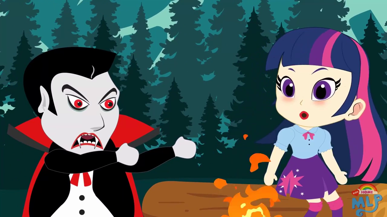 MLP Flash Sentry Fighting Dracula in a Dark Forest (3) | The Kim Newman ...